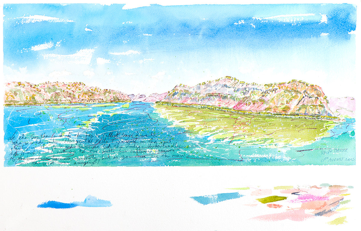 Ponant Kimberley Cruise - Talbot Bay - Original – Ralph Baker Illustrations